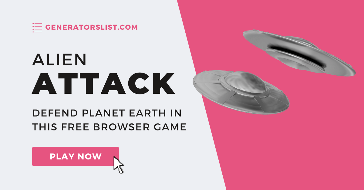Alien Attack Game - Generators List