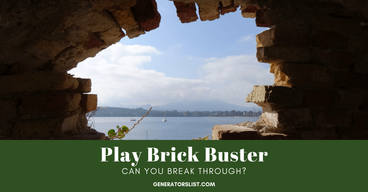 Brick Buster Game - Generators List