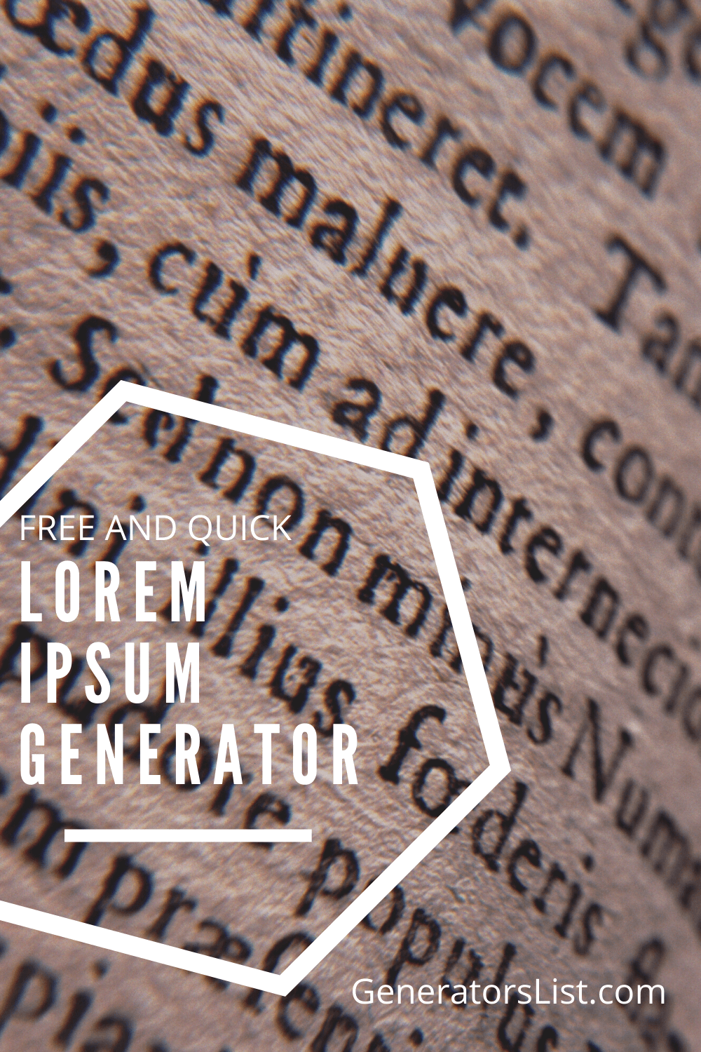 Lorem Ipsum Generator - Generators List