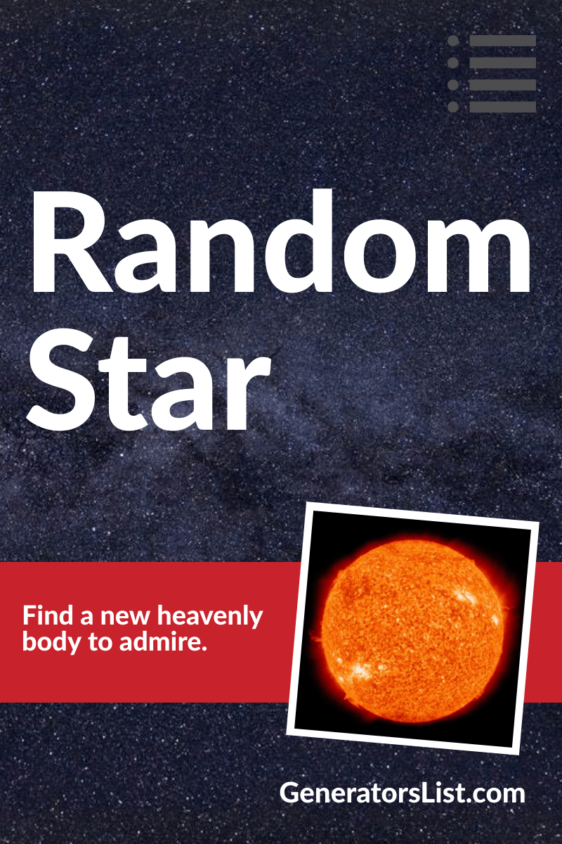 Random Star - Generators List