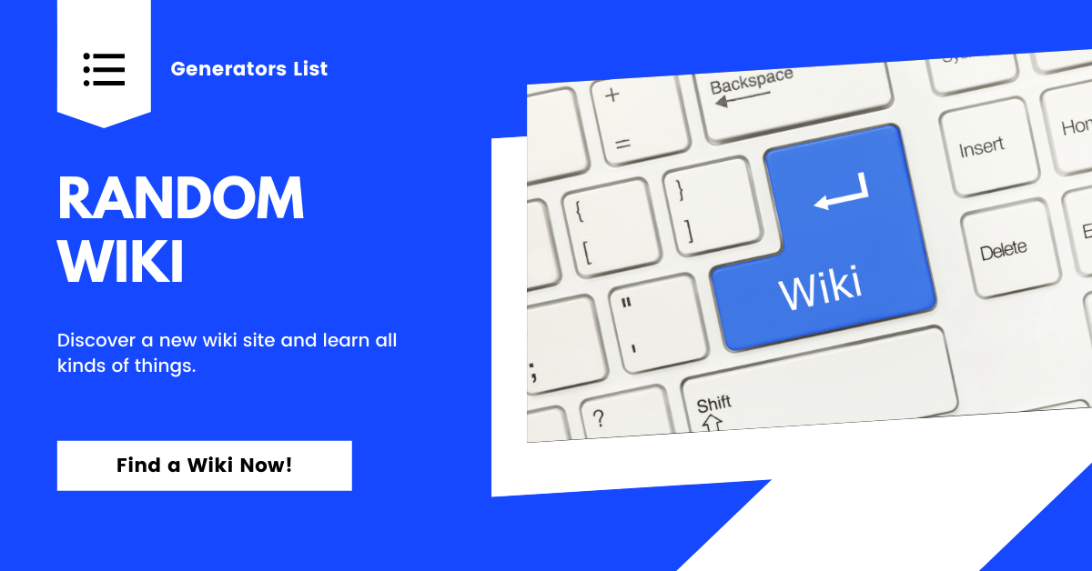 Random Wiki - Generators List